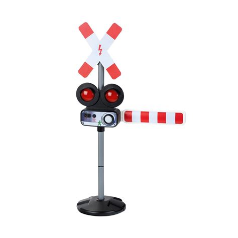 Railroad Crossing Toy Building Blocks Railway Set 8 Train Signs 2