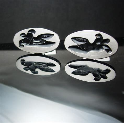 Sterling Erotic Cufflinks Vintage Tantra Cuff Link Men S Novelty Naughty Nude Bachelor Gift