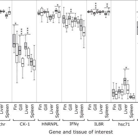 Box Plots Showing Mean Dna Methylation Within The Eleven Genes That
