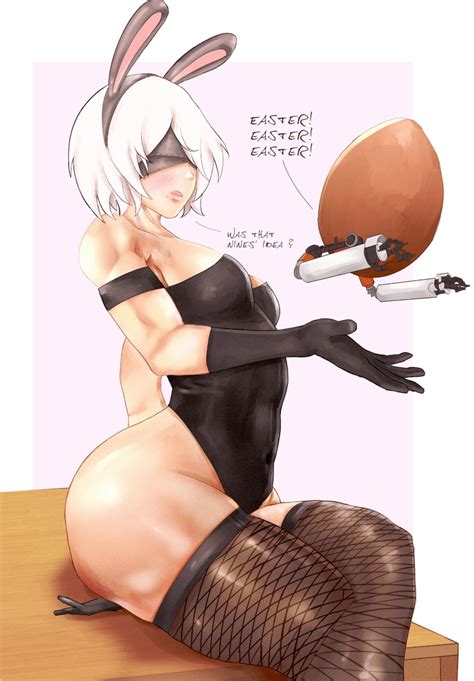 Rule 34 Bunny Ears Bunnysuit Nier Nier Automata Nier Series Tagme Tagme Artist Yorha 2b