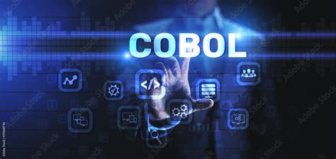 cobol programming language software development concept on vitual