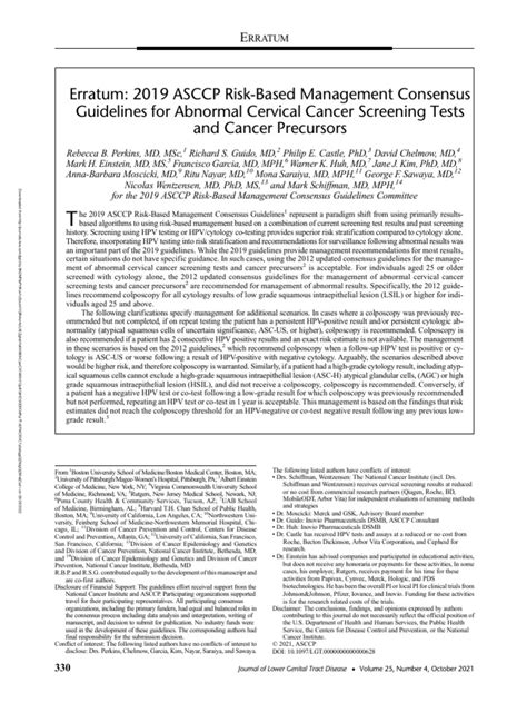 Asccpriskbasedmanagement16 Pdf Cervical Cancer Neoplasms Asccpriskbasedmanagement16 Pdf Cervical Cancer Neoplasms