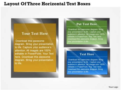 Three Box Layout Slide Team
