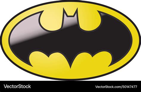 Batman Logo Sign Superhero Lizenzfreies Vektorbild