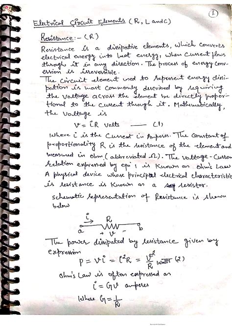 Bee Notes Section A B Tech Studocu