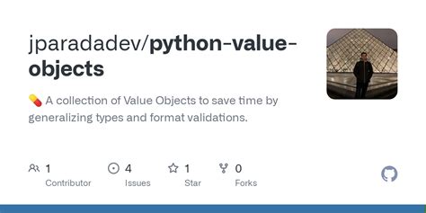 GitHub Jparadadev Python Value Objects A Collection Of Value Objects To Save Time By