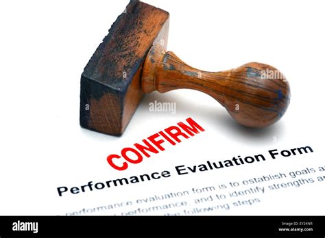 Performance Evaluation Form Stock Photo Alamy