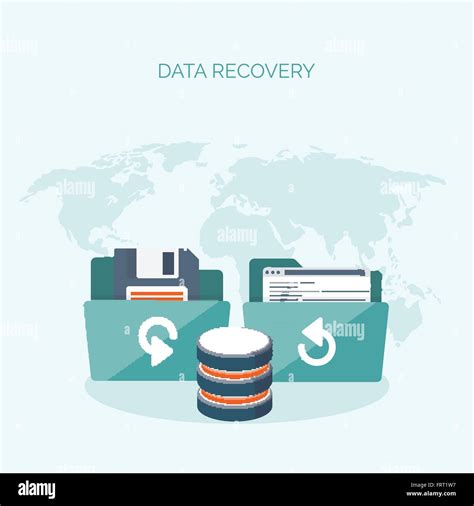 Vector Illustration Flat Cloud Computing Background Data Storage