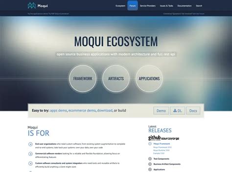 moqui framework by moqui a undefined template built at lightspeed