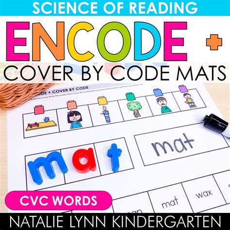 Cvc Words Encode And Cover By Code Science Of Reading Literacy Centers Sor