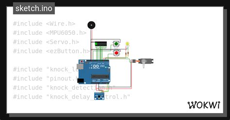 Knock Lock Wokwi ESP32 STM32 Arduino Simulator