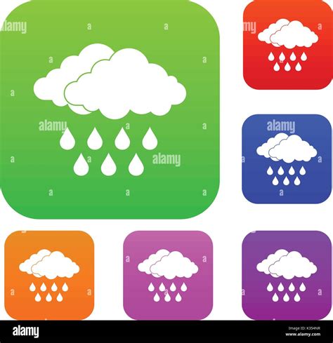 Cloud Set Collection Stock Vector Image And Art Alamy