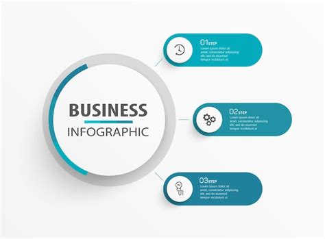 Premium Vector Business Infographic Template With 3 Options Or Steps