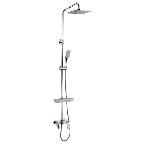 Душевая стойка с держателем и смесителем хром Lemark Tropic LM7002C ...