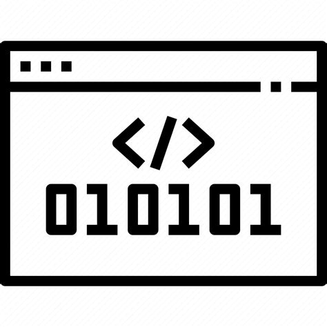 coding programing technology web code screen icon download on