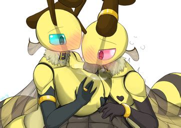 Pool Bee Teamwork 3 By WoeBeemee E621