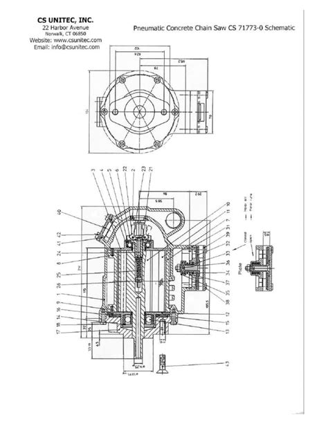 Cs Unitec Pneumatic Concrete Chain Saw Schematic Cs 71773 2 Pdf