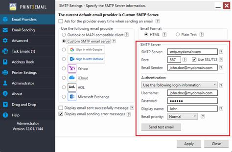 Custom SMTP Email Server