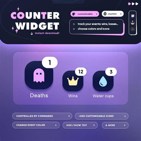 Counter Widget Wins Losses Counter For Twitch Streamelements Widget