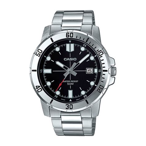 Casio Mtp Vd01d 1evudf Enticer Men Silver Analog Men Quartz Metal Bd