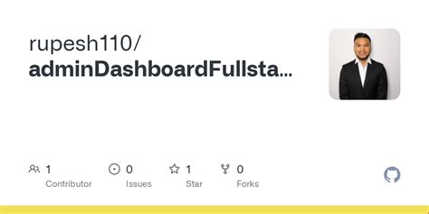 GitHub Rupesh110 AdminDashboardFullstack
