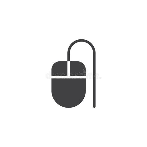 Wired Mouse Vector Icon Stock Vector Illustration Of Solid 147681255