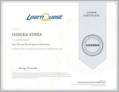 Isshika Sinha On Linkedin Coursera Softwaretesting