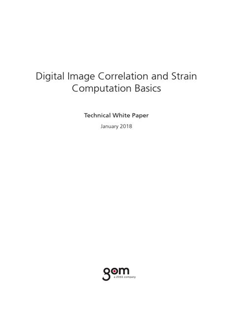 Gom Technical White Paper Dic En Pdf Eigenvalues And Eigenvectors