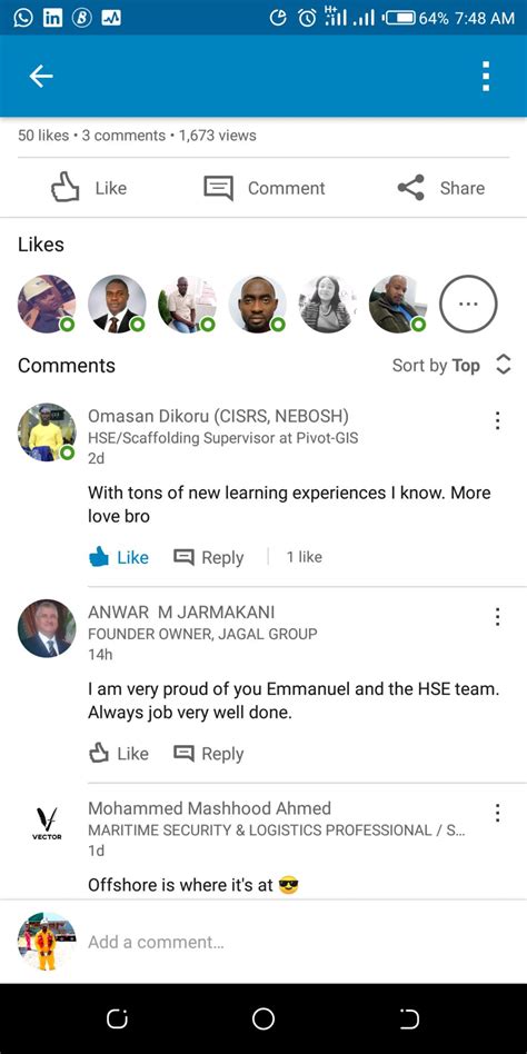 emmanuel ikolo on linkedin monday motivation commendation from