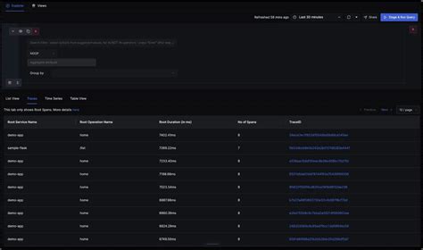 Traces Explorer In Signoz Signoz