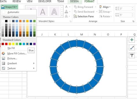 Progress Circle Chart PK An Excel Expert