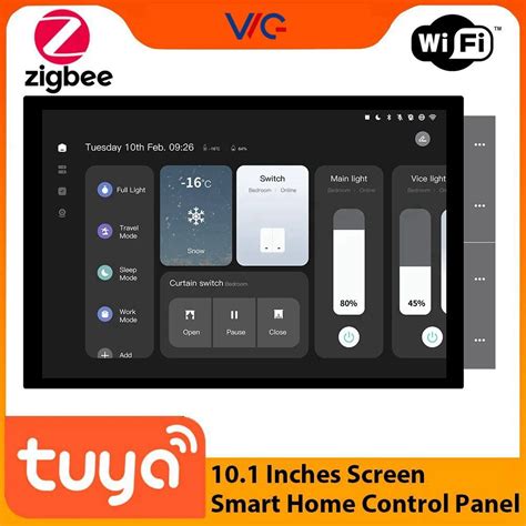 Wgsensor Tuya Smart Home Display 10 Screen Control Panel Zigbee Gateway Built In Alexa Works