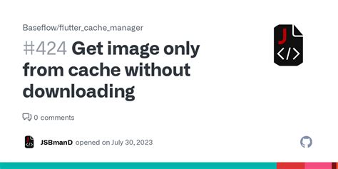 Get Image Only From Cache Without Downloading Issue Baseflow Flutter Cache Manager GitHub