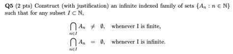 Solved Q5 2 Pts Construct With Justification An Infinite