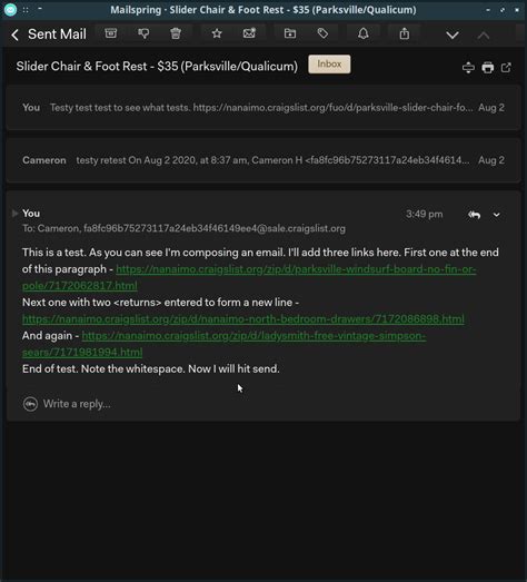Bug Whitespace Issue Adding Links To Email Text Linux · Issue 2113