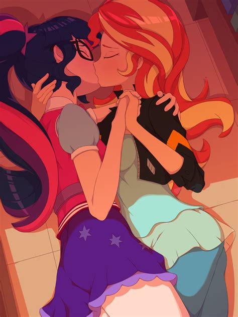Rule 34 2girls Closed Eyes Equestria Girls Female Female Only Glasses