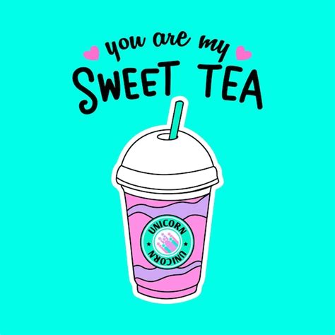 Premium Vector Sweet Tea Cute Pink Cup Hand Drawn