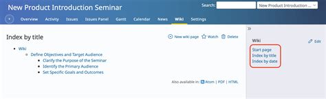 Quick 5 Minute Guide To The Wiki In Redmine Redmine Advisor