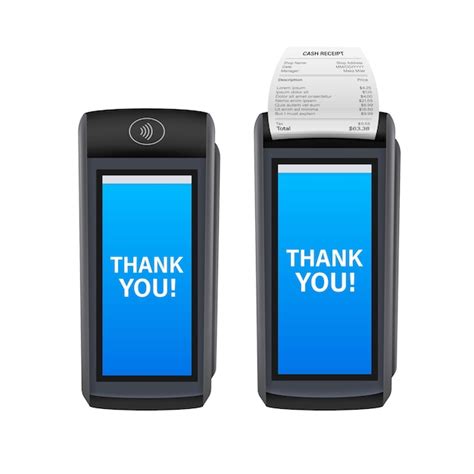 Premium Vector Pos Terminal Paper Receipt Approved Rejected Payment