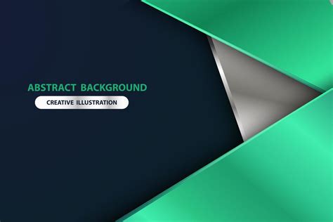 Abstract Green Rectangle Overlap Background Modern Bright Gradient Art Backdrop Or Banner For
