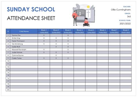 training attendance sheet templates templates hub