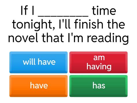 First Conditional Hw Quiz