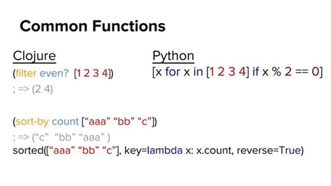 Brief Intro To Clojure PPT
