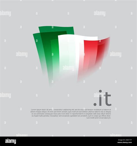 Bandiera Italia Stilizzata Pennello Immagini Vettoriali Stock Alamy