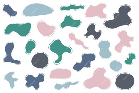 Premium Vector Abstract Blotch Shape Liquid Shape Elements Modern Graphic Elements Vector