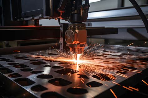 Precision Metal Engraving Process Industrial Laser Technology Manufacturing Generative Ai Stock