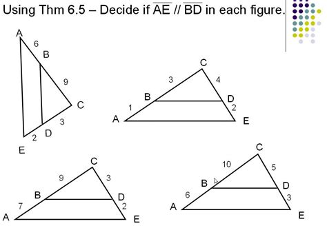 parallel lines and proportional parts of triangles youtube
