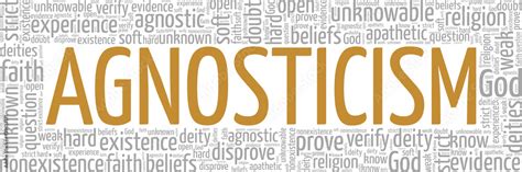 Agnosticism Conceptual Vector Illustration Word Cloud Isolated On White