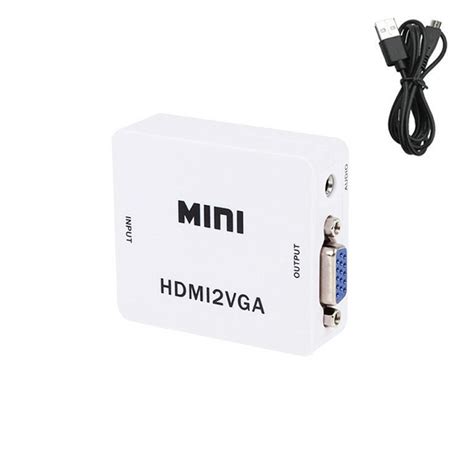 Mini Hdmi Compatibel Naar Vga Adapter Hd2vga Av2hd Vicedeal