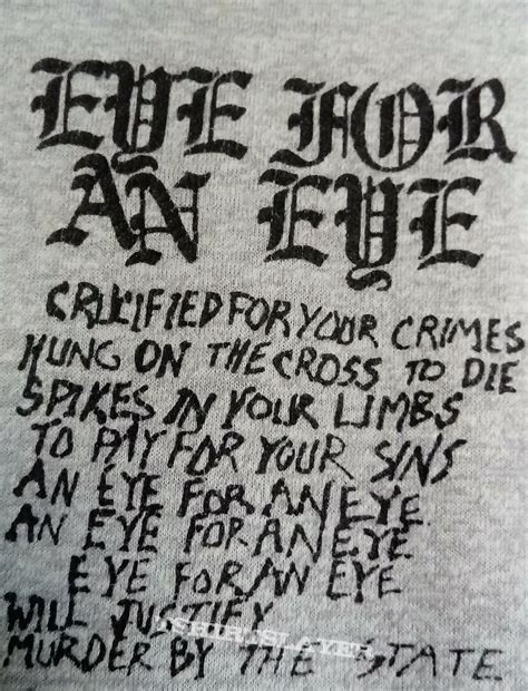 Corrosion Of Conformity Eye For An Eye 1984 Tshirtslayer Tshirt And Battlejacket Gallery